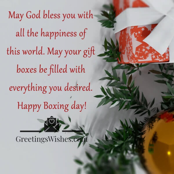 Boxing Day Greetings (26th December) - Greetings Wishes