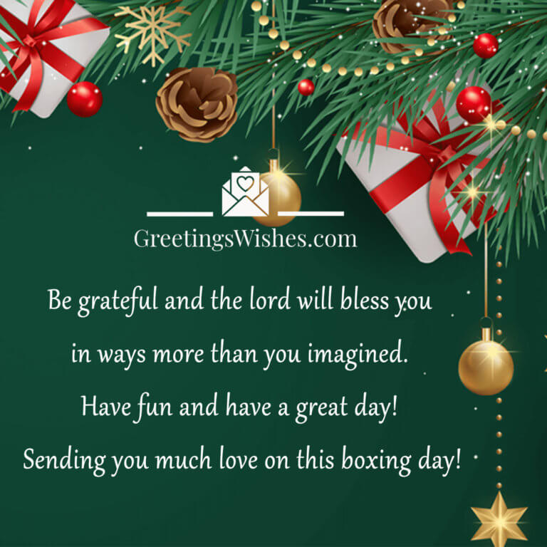 Boxing Day Greetings (26th December) - Greetings Wishes