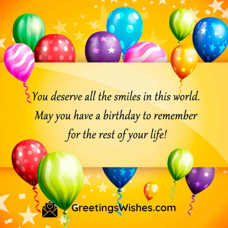 Happy Birthday Wishes - Greetings Wishes