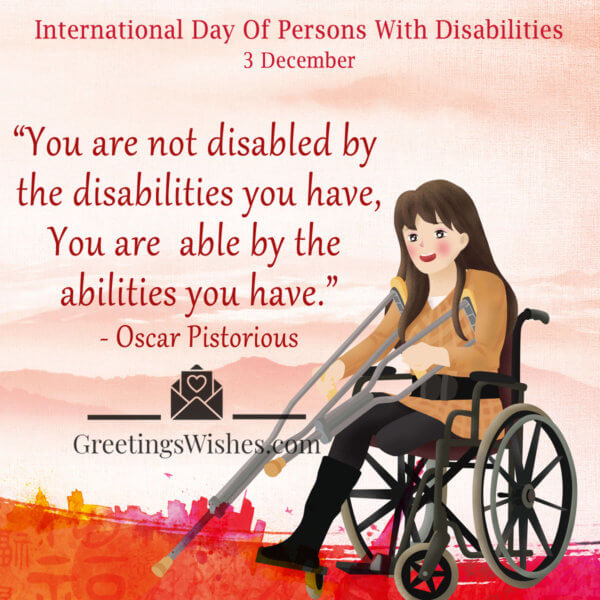 International Day Of Persons With Disabilities (3rd December ...