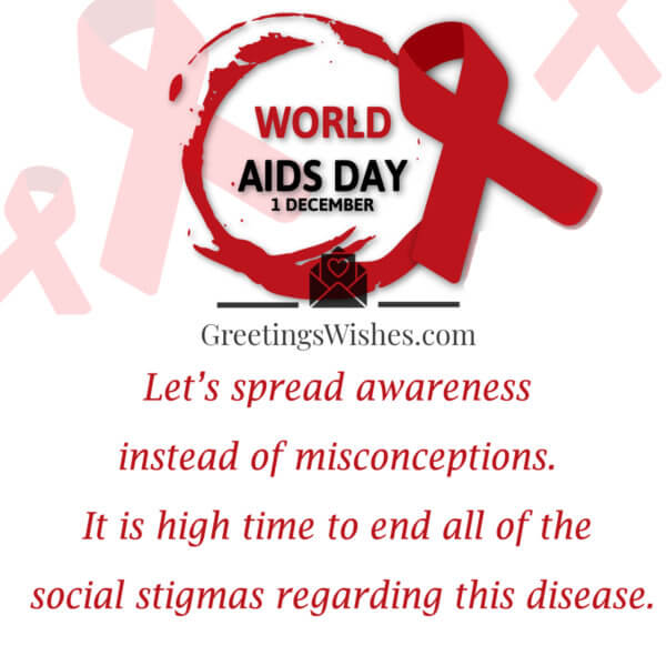 World AIDS Day Awareness Messages and Wishes (01 December) - Greetings ...