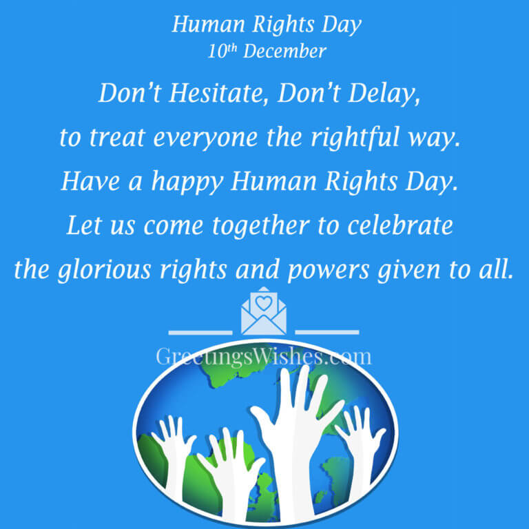 Human Rights Day Wishes and Messages (10 January) - Greetings Wishes
