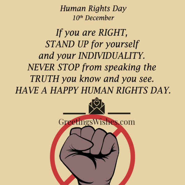 Human Rights Day Wishes and Messages (10 January) - Greetings Wishes