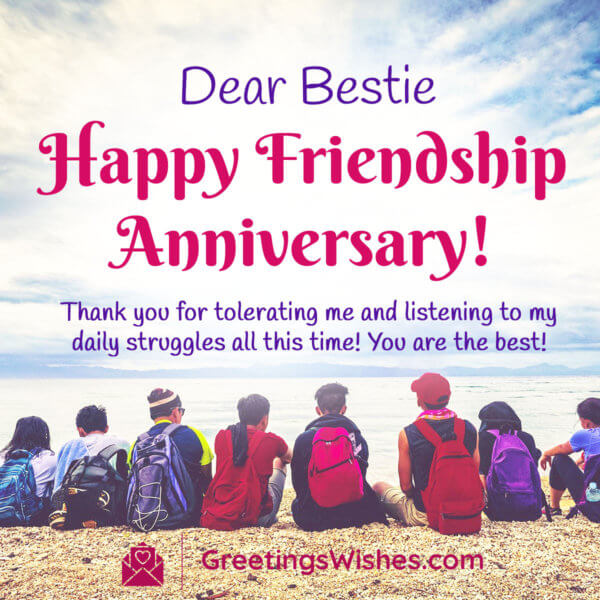 Happy Friendship Anniversary Wishes to Celebrate the Bond - Greetings ...
