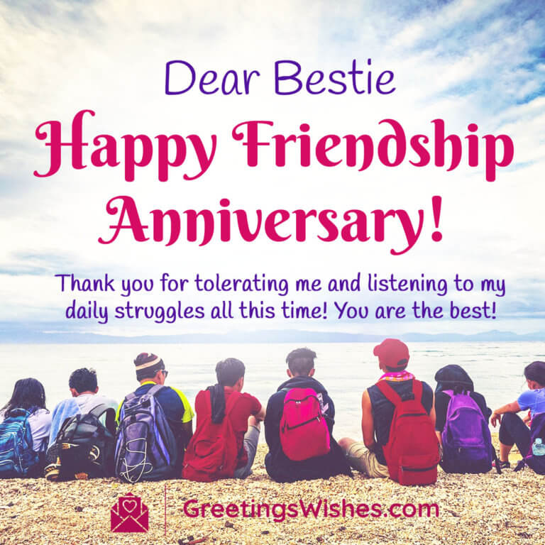 Happy Friendship Anniversary Wishes to Celebrate the Bond - Greetings ...