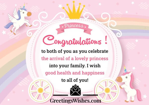Congratulations Baby Girl - Greetings Wishes