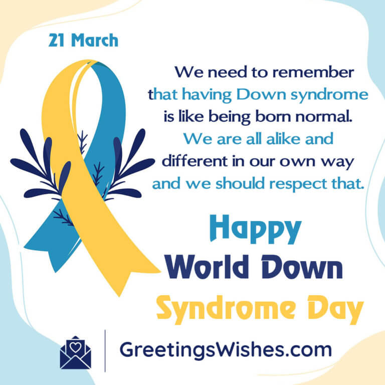 World Down Syndrome Day Wishes, Messages, and Quotes (21 March ...