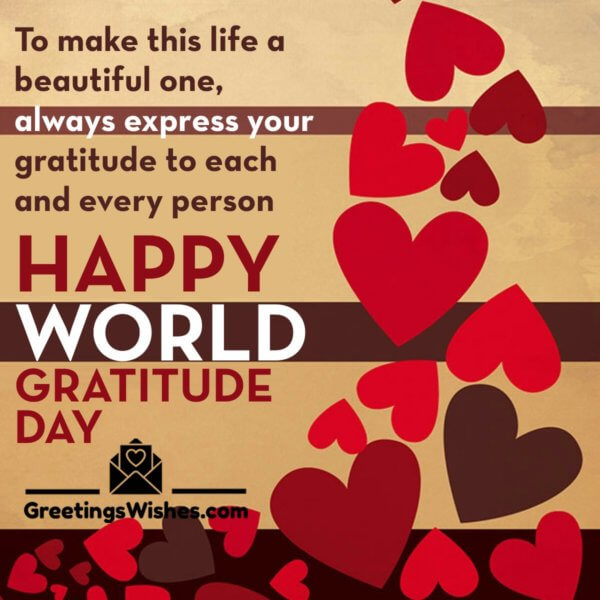 World Gratitude Day Wishes and Messages (21 September) - Greetings Wishes