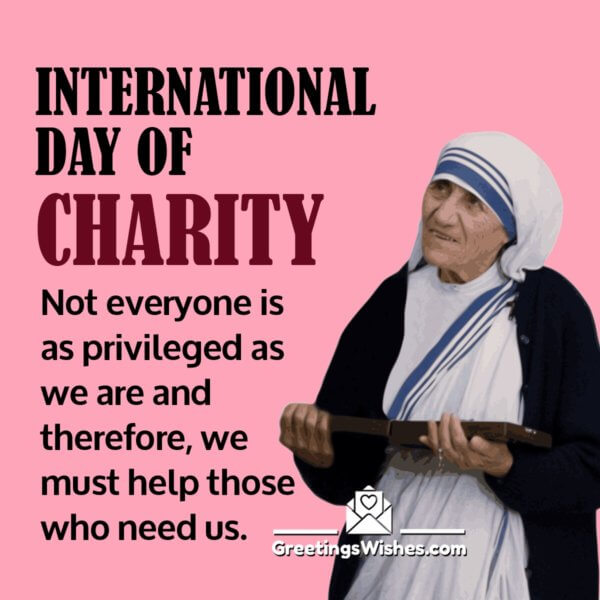 International Day of Charity Wishes, Messages, and Quotes(05 September ...