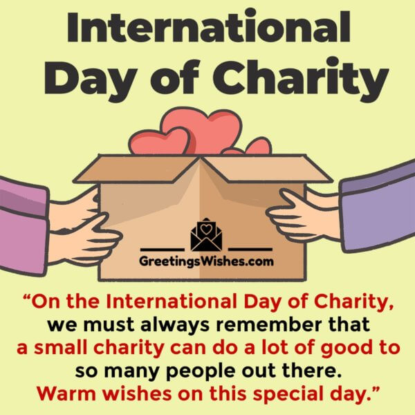 International Day of Charity Wishes, Messages, and Quotes(05 September ...
