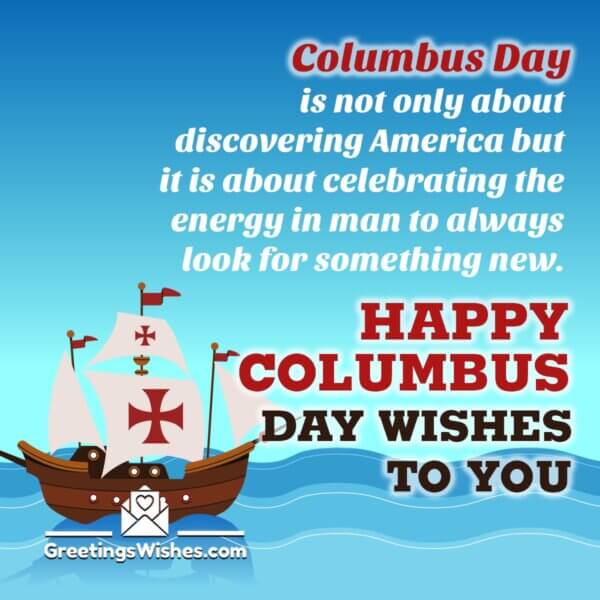 Columbus Day Wishes and Messages (14 October) - Greetings Wishes
