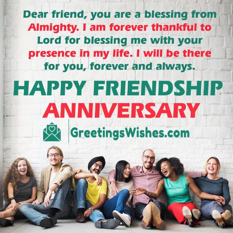 Happy Friendship Anniversary Wishes to Celebrate the Bond - Greetings ...
