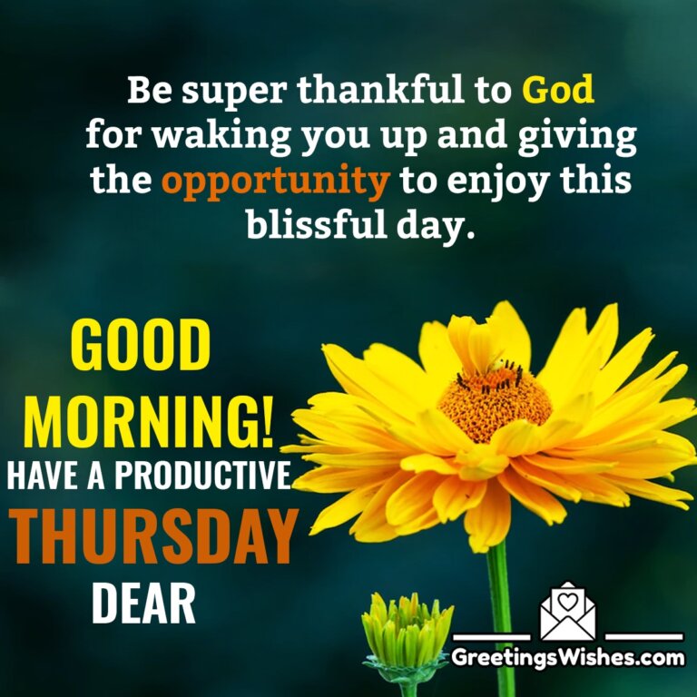 Thursday Morning Wishes to Inspire a Wonderful Day - Greetings Wishes