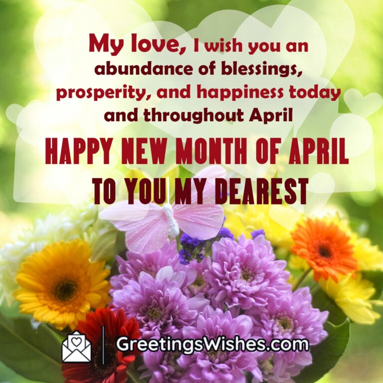 Happy April Month Wishes for a Bright and Joyful Start ( 01 April ...