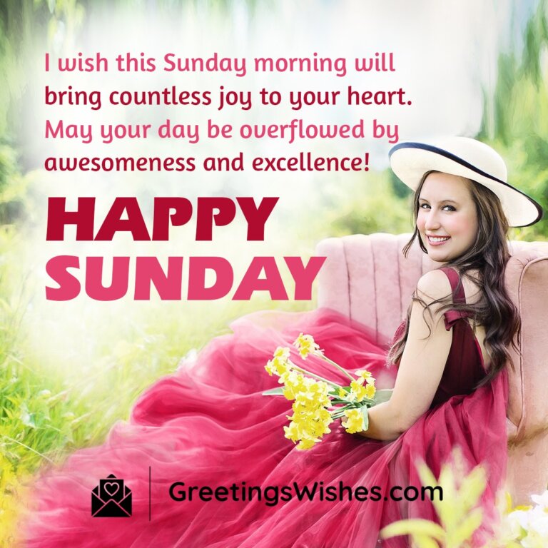 Sunday Morning Wishes to Bring Peace and Happiness - Greetings Wishes