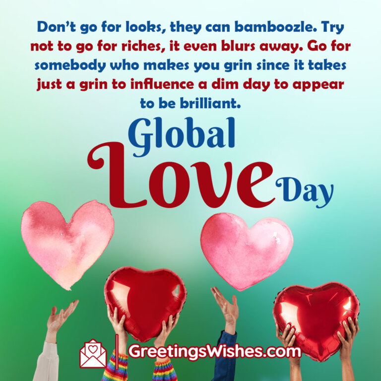 Global Love Day Messages (01 May) - Greetings Wishes