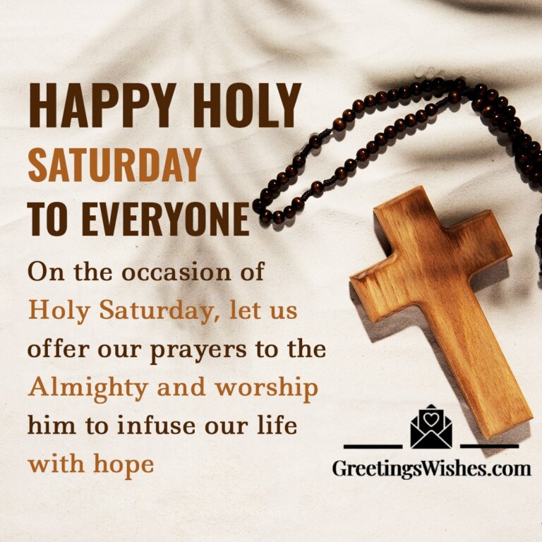 Holy Saturday Peaceful Wishes and Heartfelt Messages ( 4 April ...