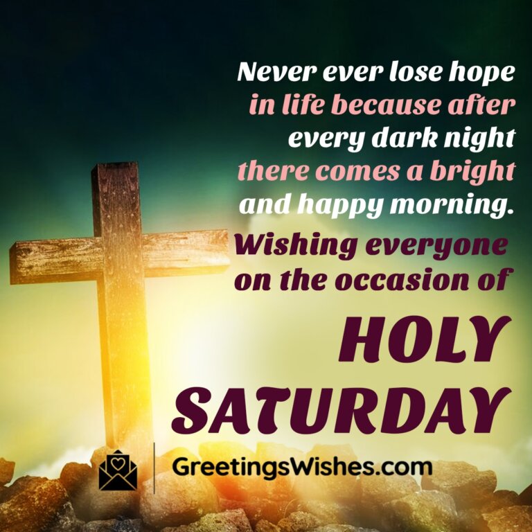 Holy Saturday Peaceful Wishes and Heartfelt Messages ( 4 April ...