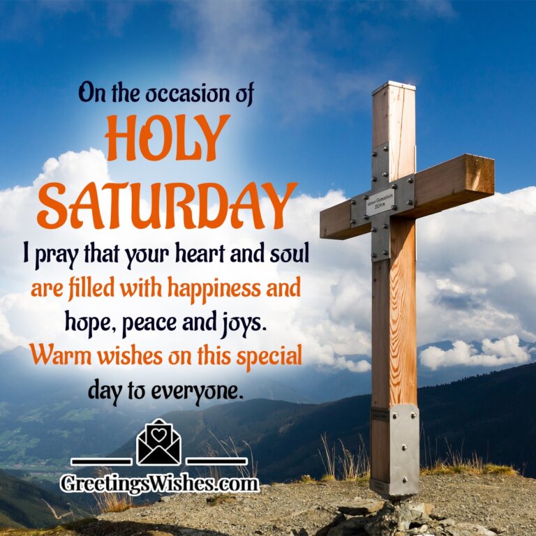 Holy Saturday Peaceful Wishes and Heartfelt Messages ( 19 April ...
