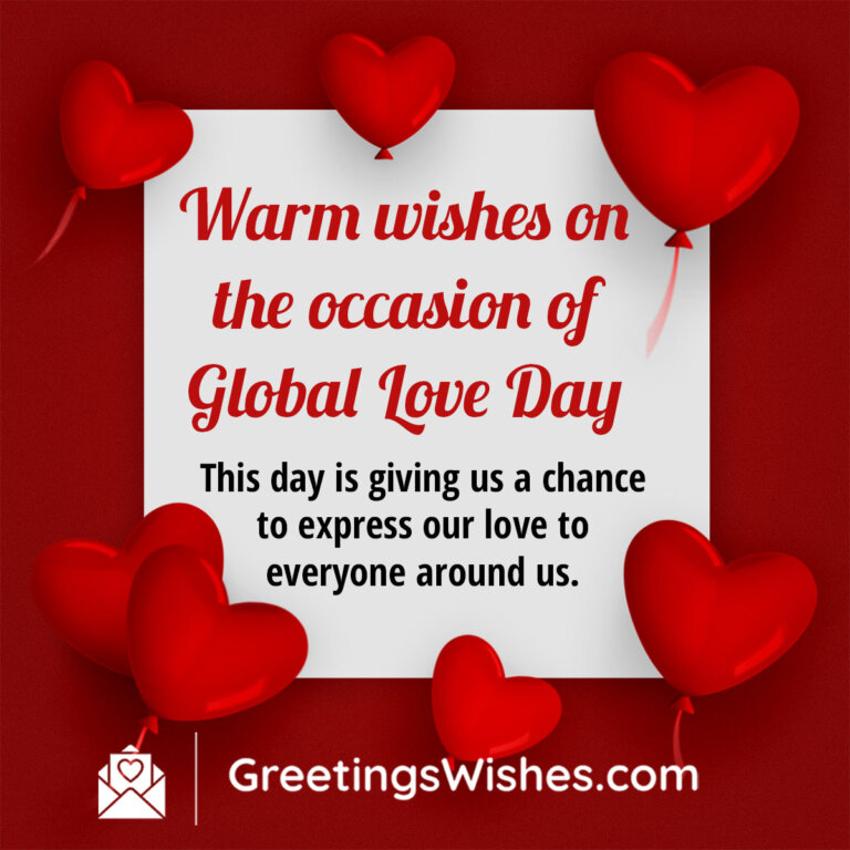 Global Love Day Messages (01 May) - Greetings Wishes