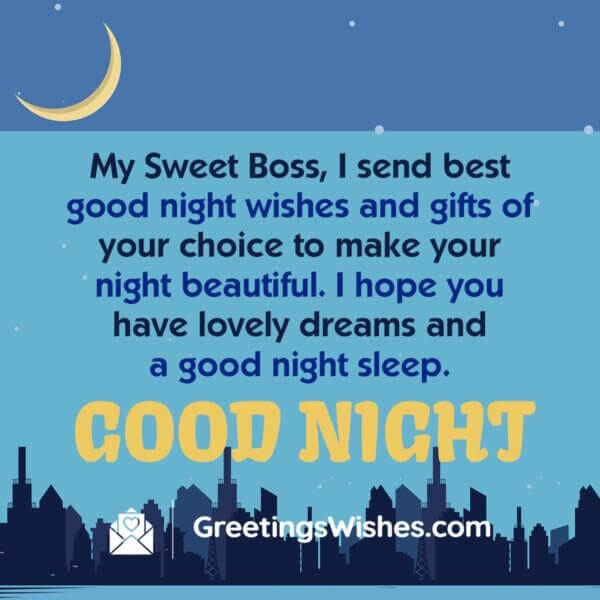 Professional Good Night Messages for Your Boss - Greetings Wishes