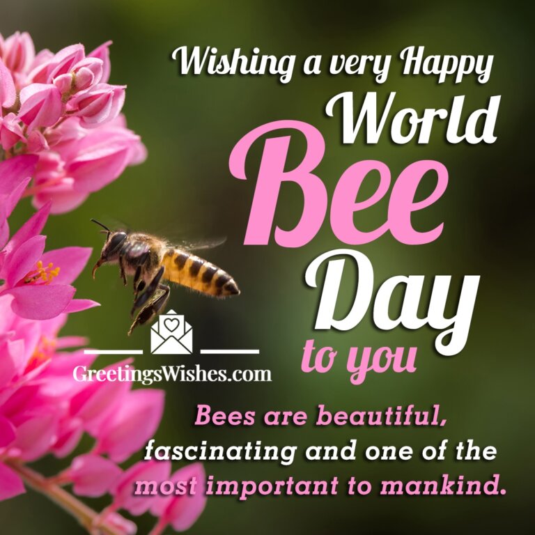 World Bee Day Wishes and Messages to Celebrate Pollinators (20th May ...
