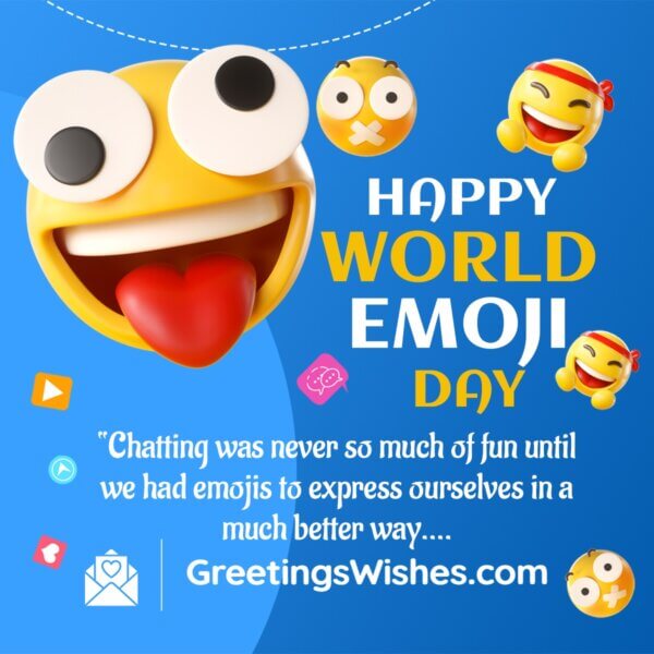 World Emoji Day Messages Quotes (17 July) - Greetings Wishes