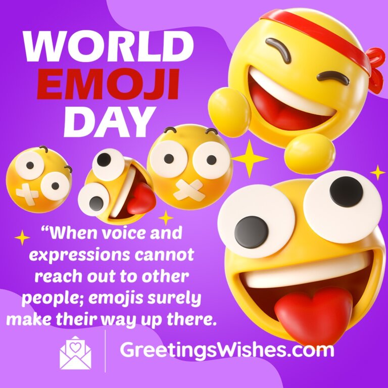 World Emoji Day Messages Quotes (17 July) - Greetings Wishes