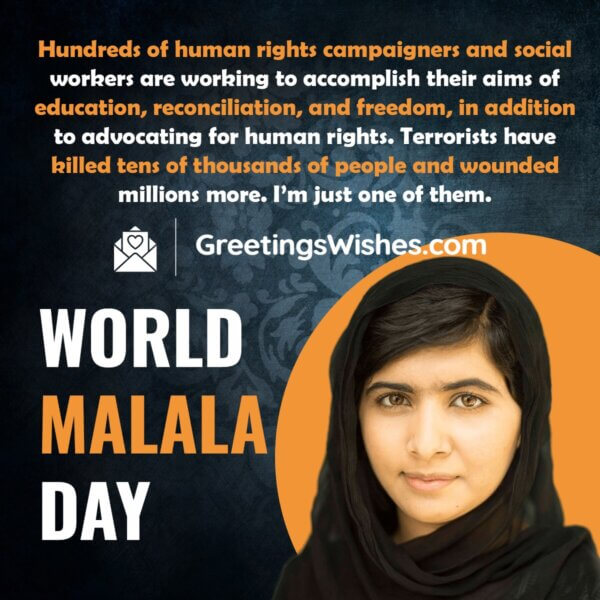 World Malala Day Messages Quotes (12 July) - Greetings Wishes
