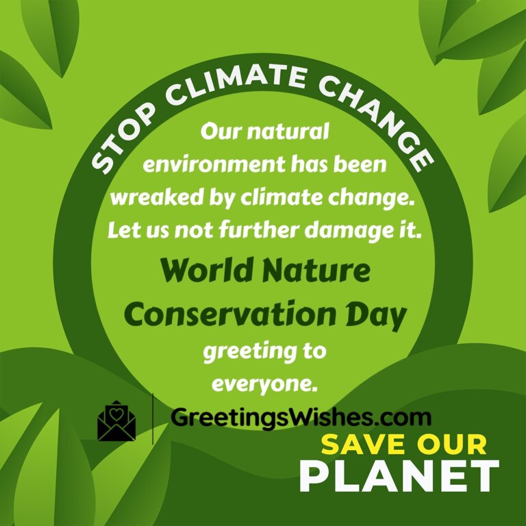 World Nature Conservation Day Quotes and Messages (28 July) - Greetings ...