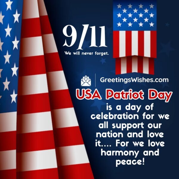 USA Patriot Day Messages and Quotes ( 11 September ) - Greetings Wishes