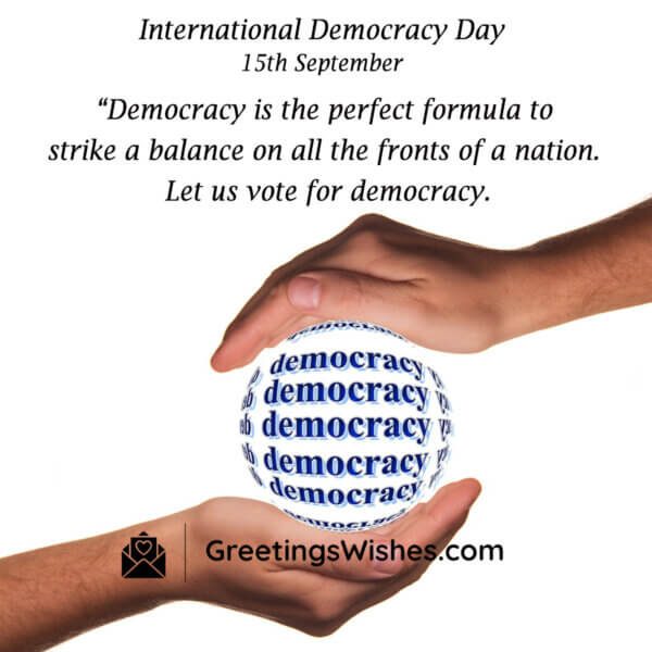 International Day of Democracy Wishes and Messages (15 September ...