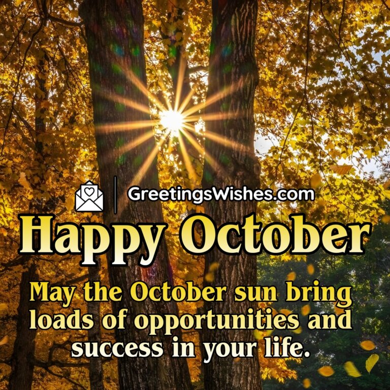 Happy October Month Wishes for Growth, Positivity, and Joy ( 01 Oct ...