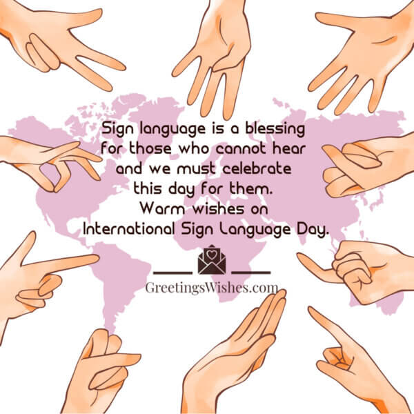 International Sign Language Day Wishes (23rd September) - Greetings Wishes