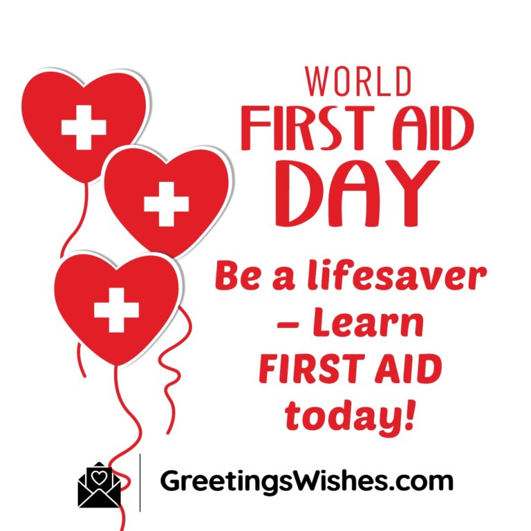 World First Aid Day Wishes and Quotes (13 September) - Greetings Wishes