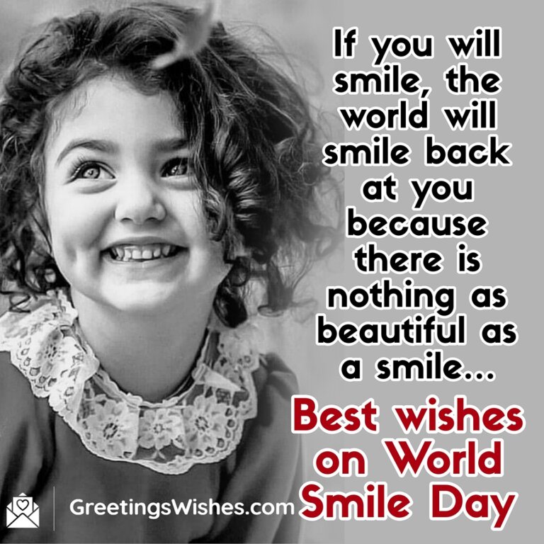 World Smile Day Wishes and Messages (03 October) - Greetings Wishes