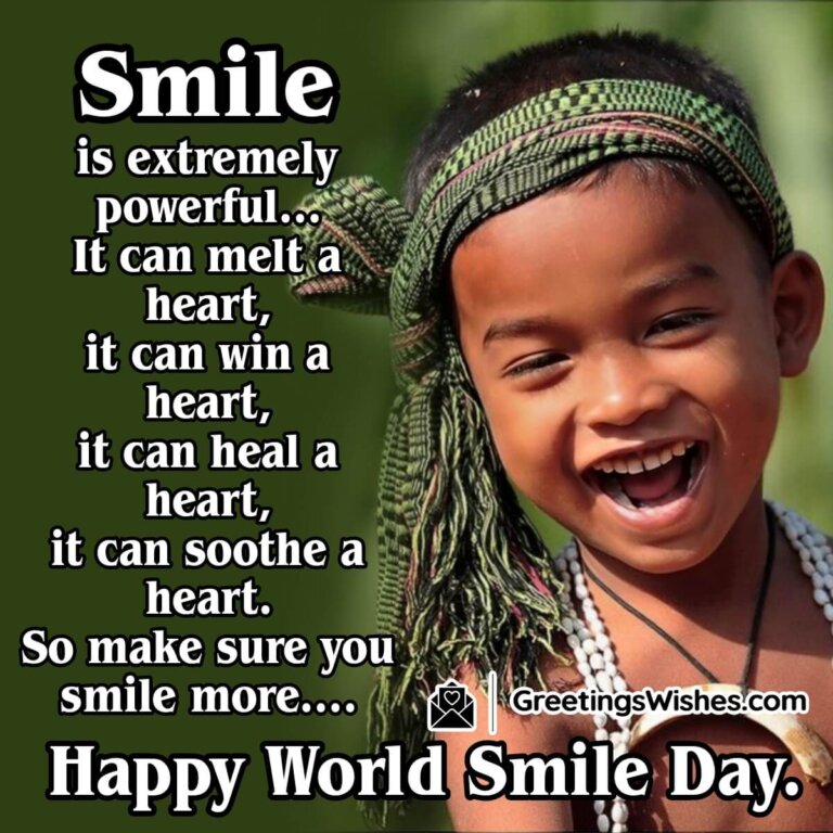 World Smile Day Wishes and Messages (03 October) - Greetings Wishes