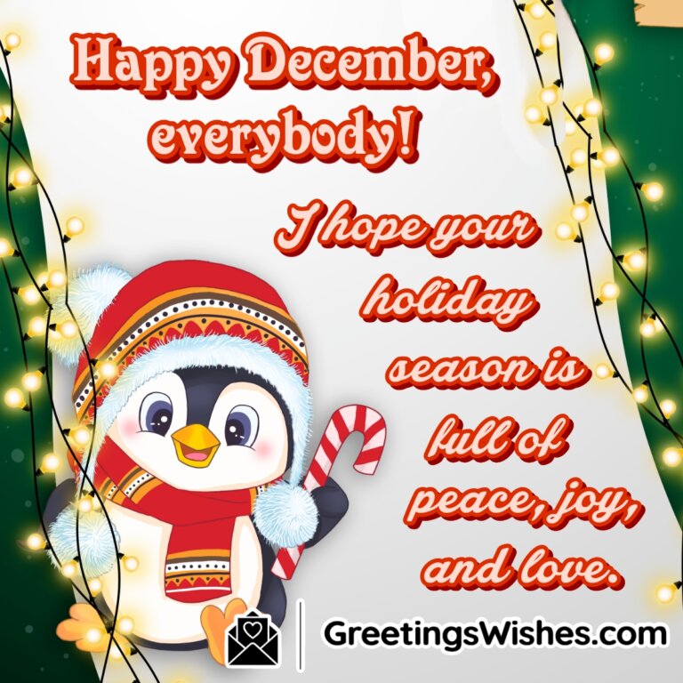 Happy December Month Wishes for Joy, Festivity, and New Beginnings ( 01 ...