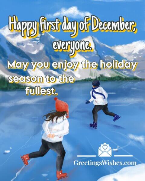 Happy December Month Wishes for Joy, Festivity, and New Beginnings ( 01 ...
