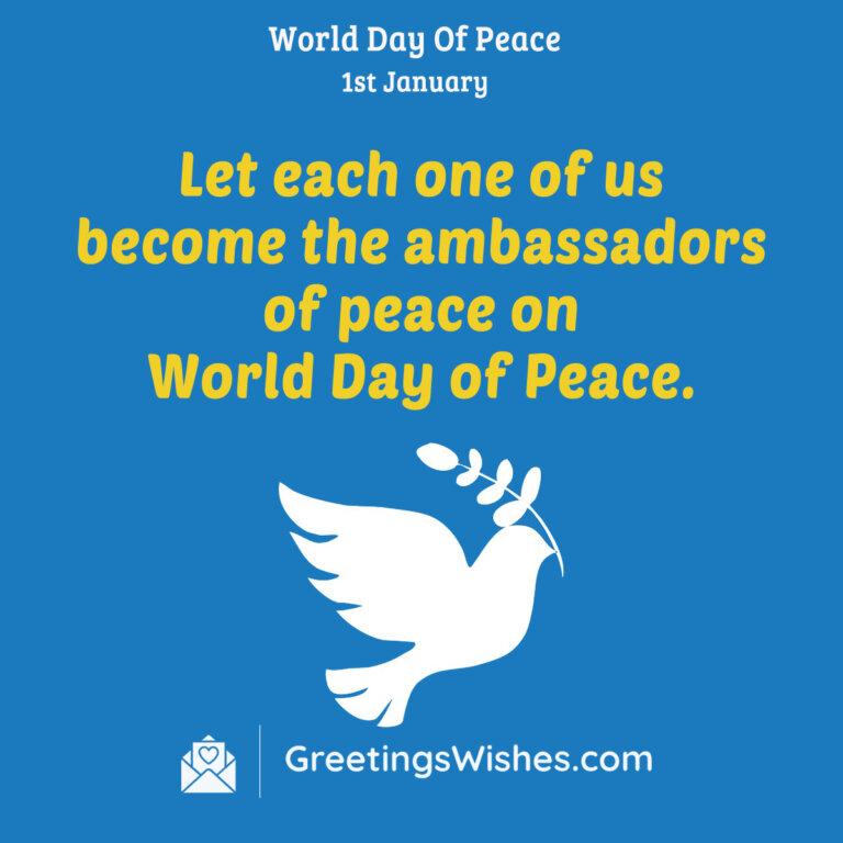 World Day of Peace Wishes Messages to Inspire Kindness and Unity (01 ...