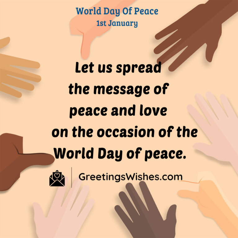 World Day of Peace Wishes Messages to Inspire Kindness and Unity (01 ...