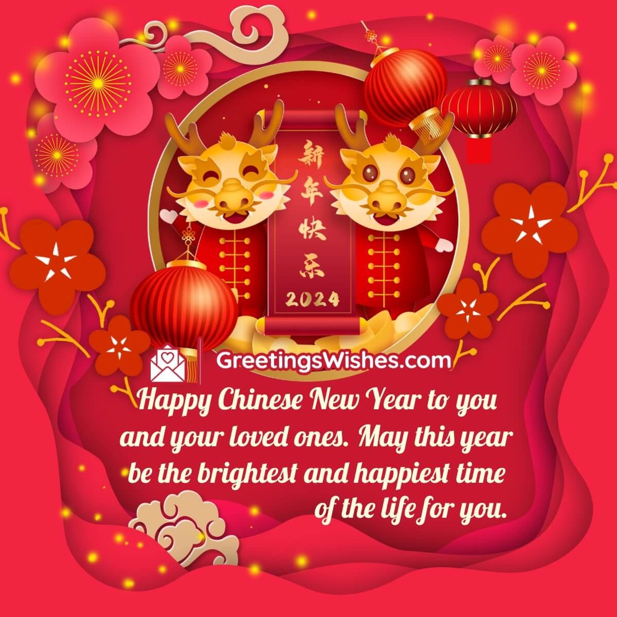 Chinese New Year Greetings (10th February) - Greetings Wishes